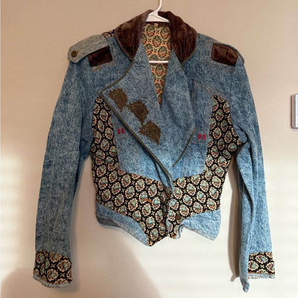 Jackets & Coats | Unique Vintage Denim Jacket | Poshmark